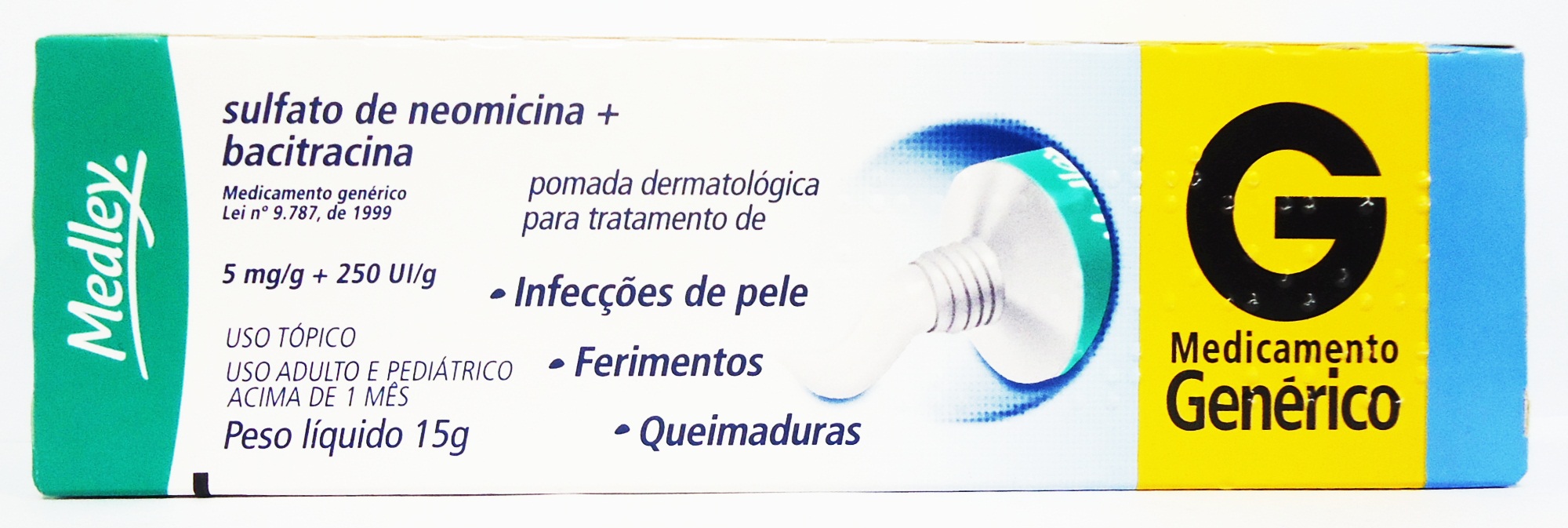NEOMICINA + BACITRACINA 15GR ( G ) ( MEDLEY ) - GENERICO DA NEBACETIN ...